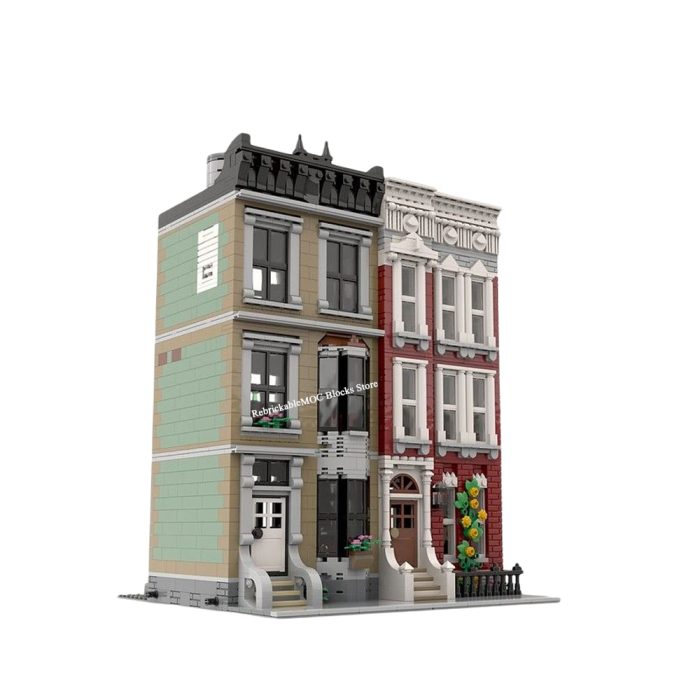 MOC Modular Building Street View Moc Modular Building Corner street ...