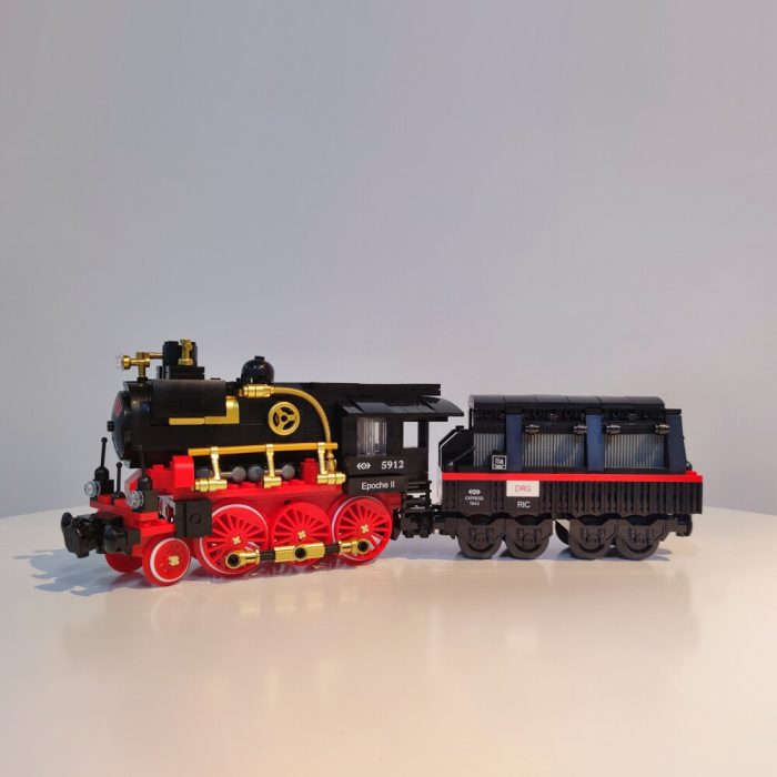 Jiestar 59008 Moc Steam Locomotive Track Railway - LEPIN LEPIN Store