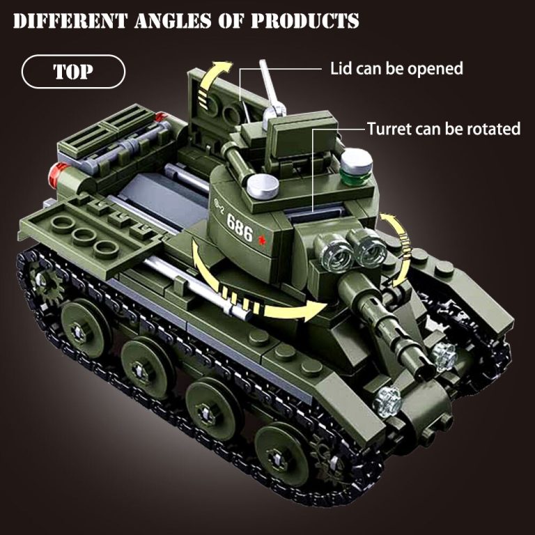 BZDA Tank model Cavalry Tanks soldier Figures man weapon - LEPIN LEPIN ...