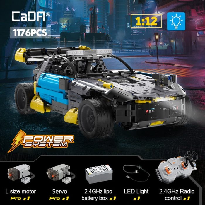 Cada C62002 RC Car Drift Racing Building Blocks City Remote Control ...