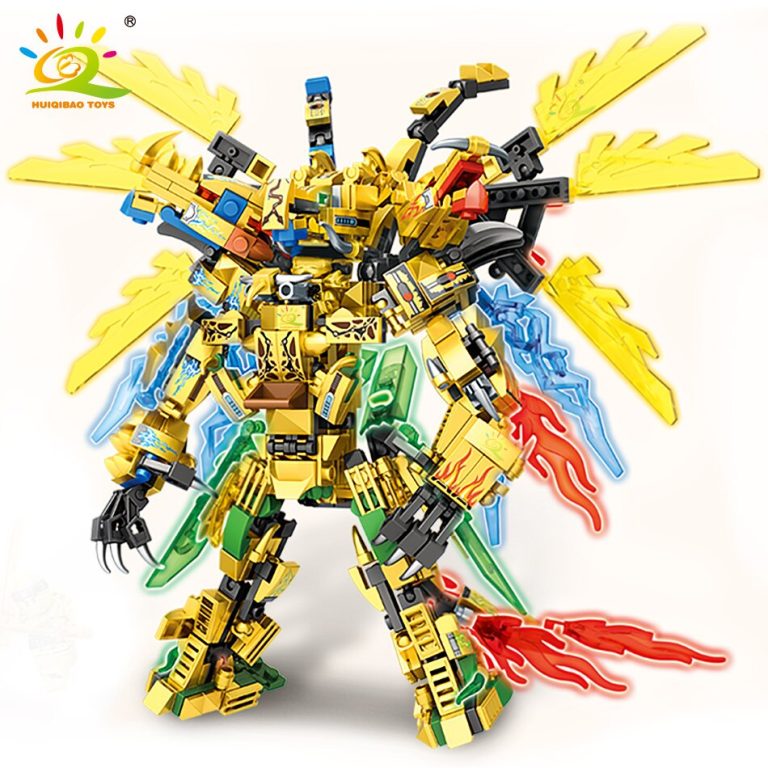 HUIQIBAO HQB8090 Gold Ninja Mecha - LEPIN LEPIN Store HUIQIBAO HQB8090 Gold Ninja Mecha - LEPIN LEPIN Store