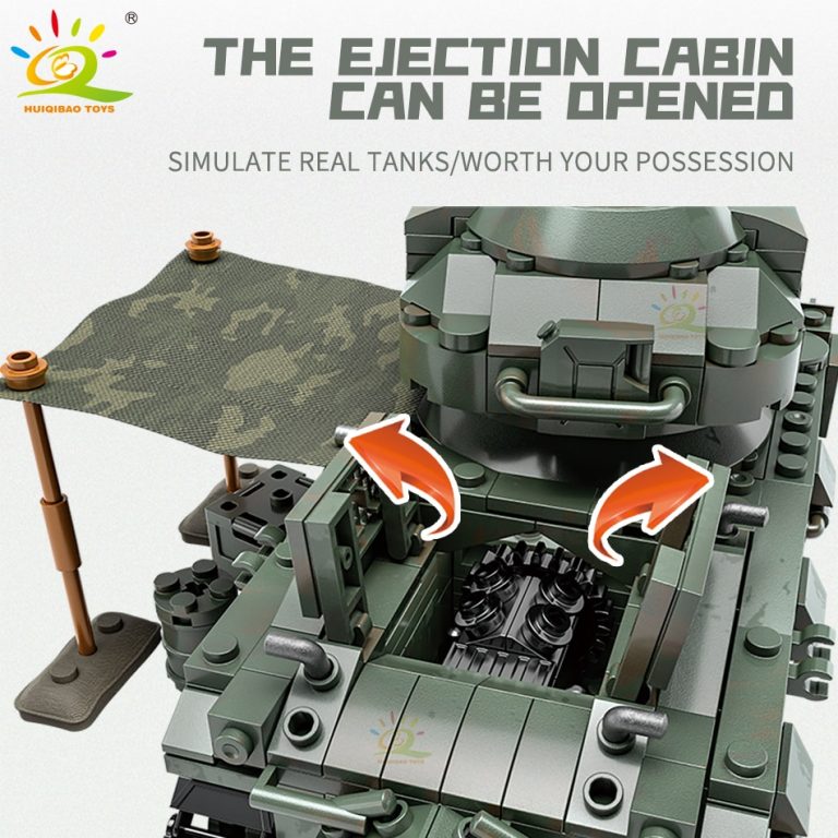 HUIQIBAO HQB930 Military Sherman Tank - LEPIN LEPIN Store