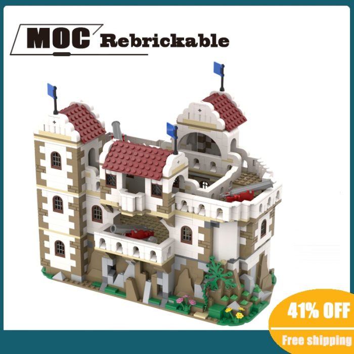 MOC Modular Building Series Spanish Soldiers Fort Model DIY Children's ...