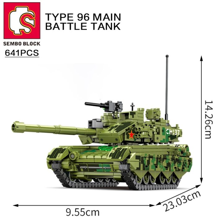 SEMBO Military Main Battle Tank Bricks Heavy Armed Weapon - LEPIN LEPIN ...