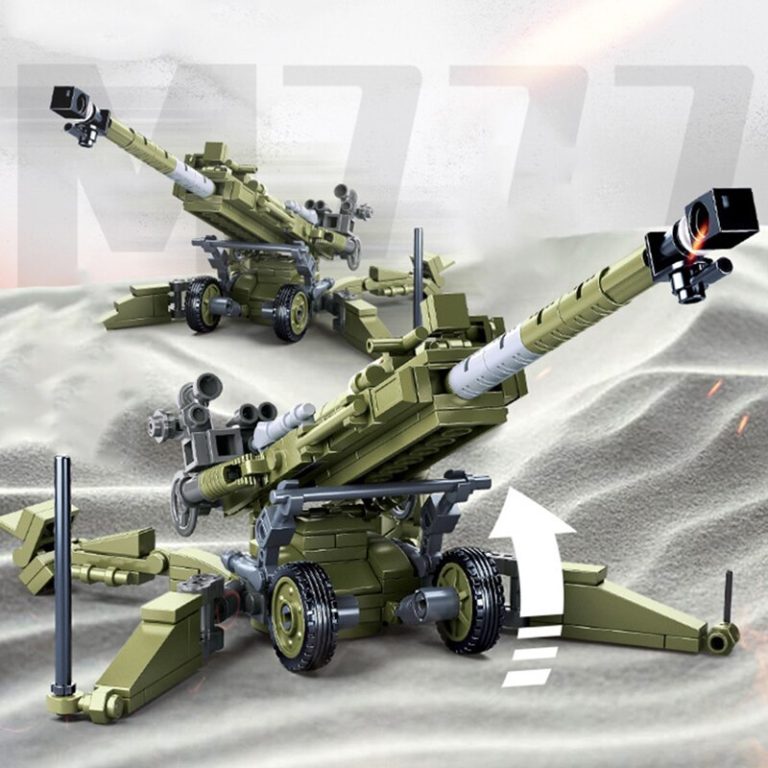 Sluban Military World War II Light Artillery Falcon Fighter Abrams Battle Tank Chariot - LEPIN ...